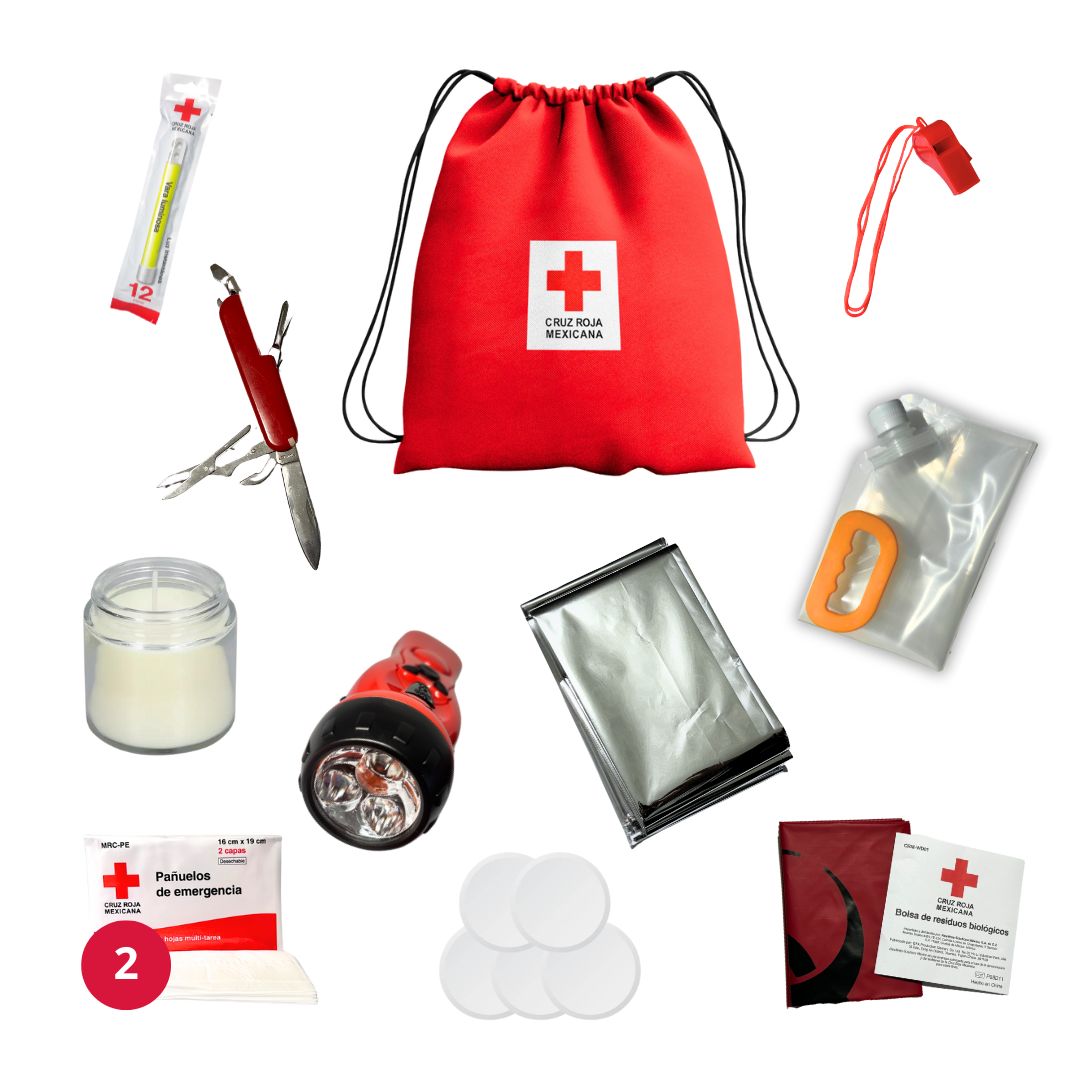 Kit de Emergencia Básico para 1 Persona - Genuine First Aid